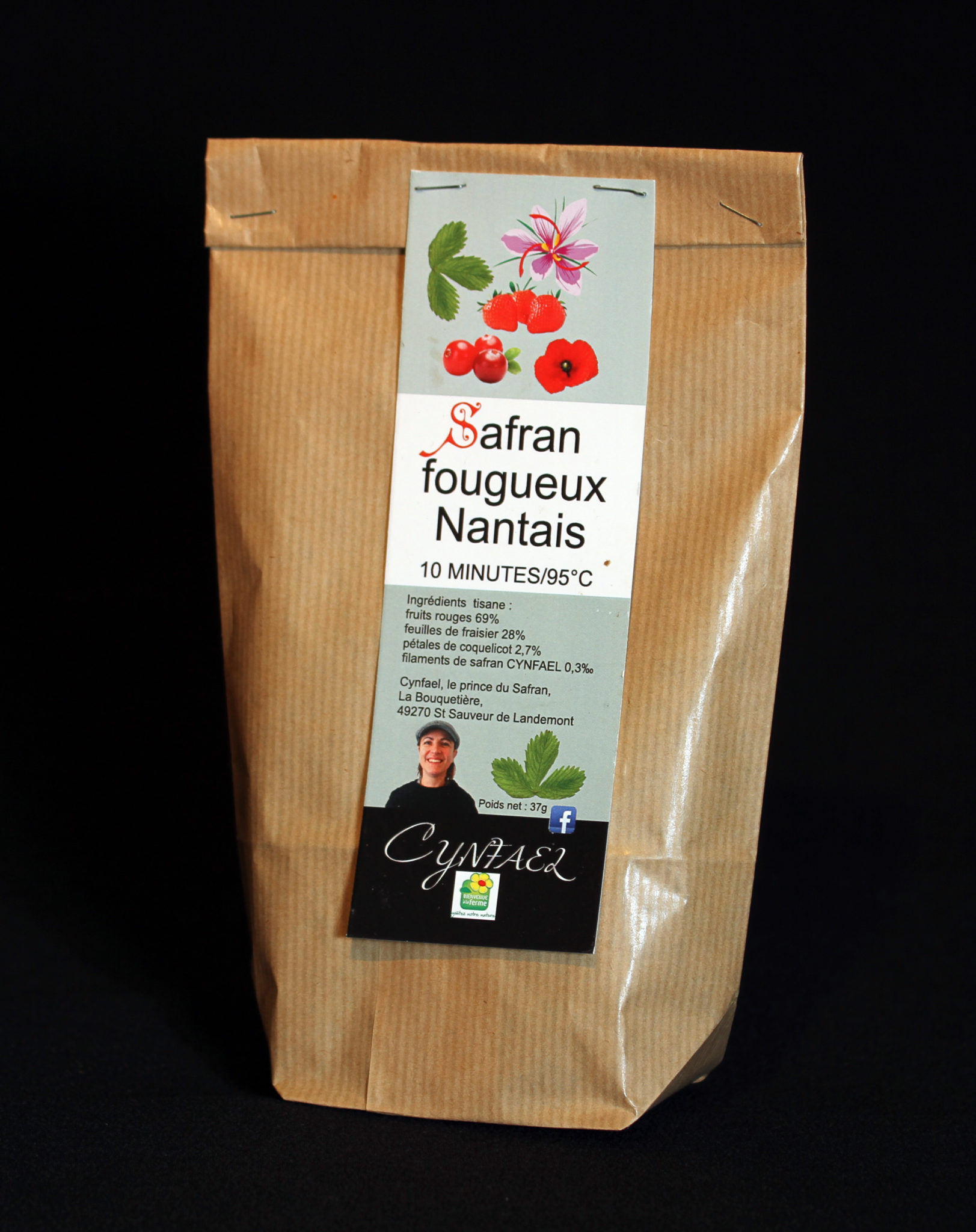 Tisane aux fruits rouges et au Safran Cynfael - Cynfael